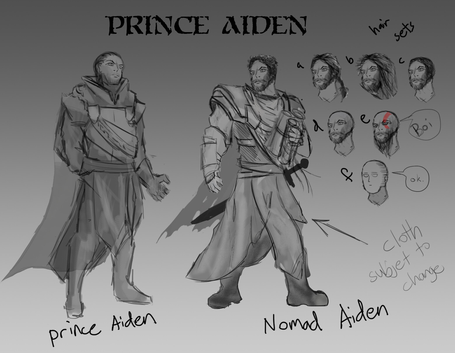 ArtStation - Concept Art: Character Design for Aiden (2019)