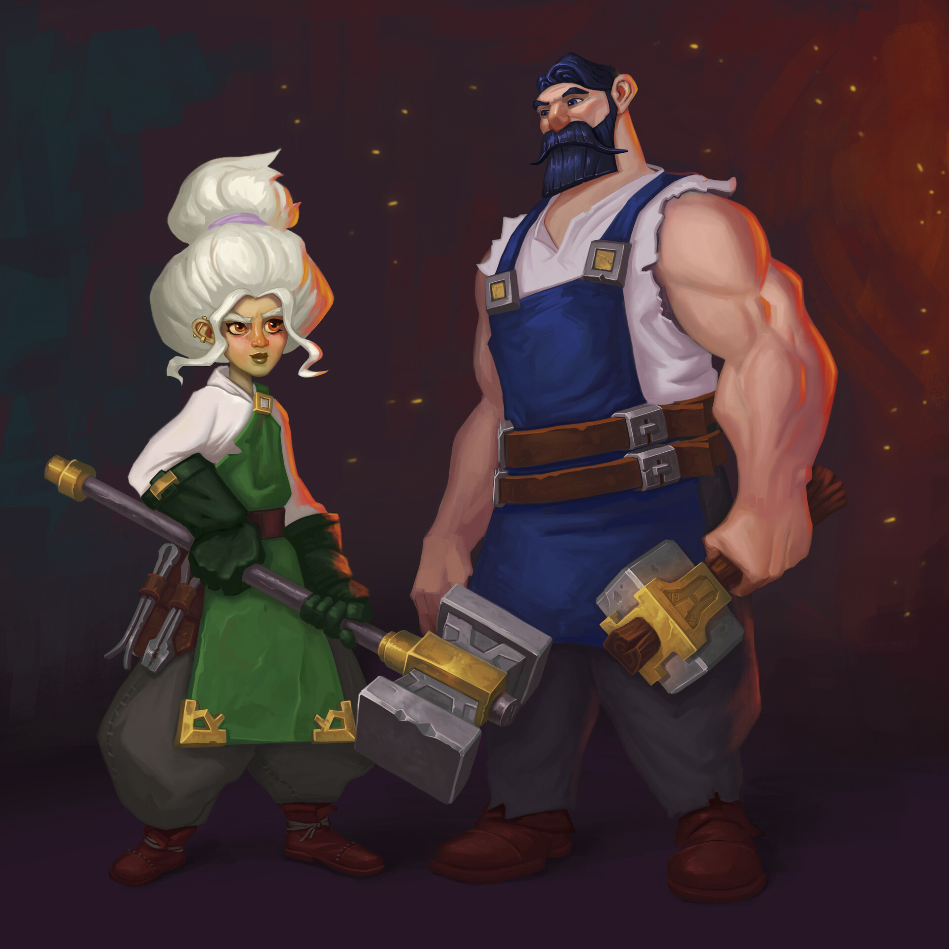 ArtStation - Blacksmith Family