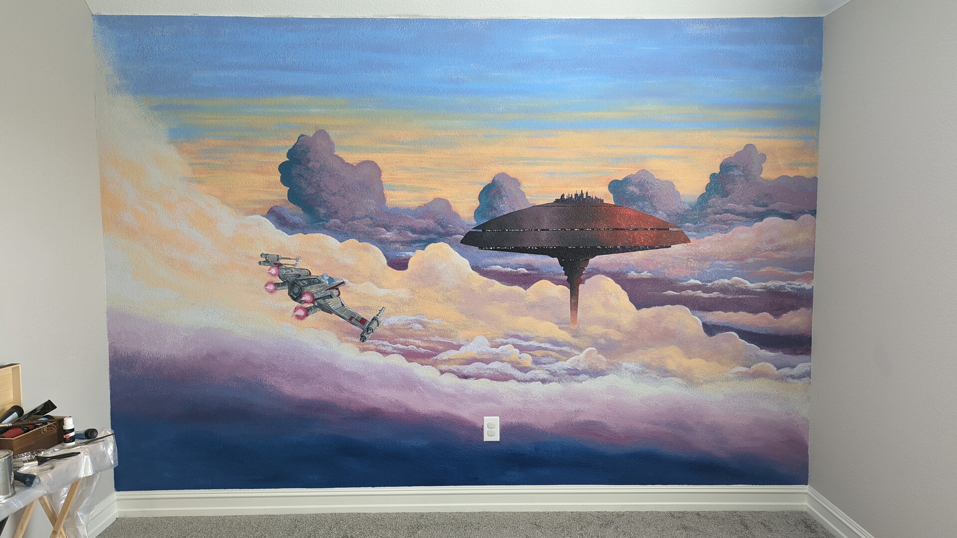 ArtStation - Cloud City Mural