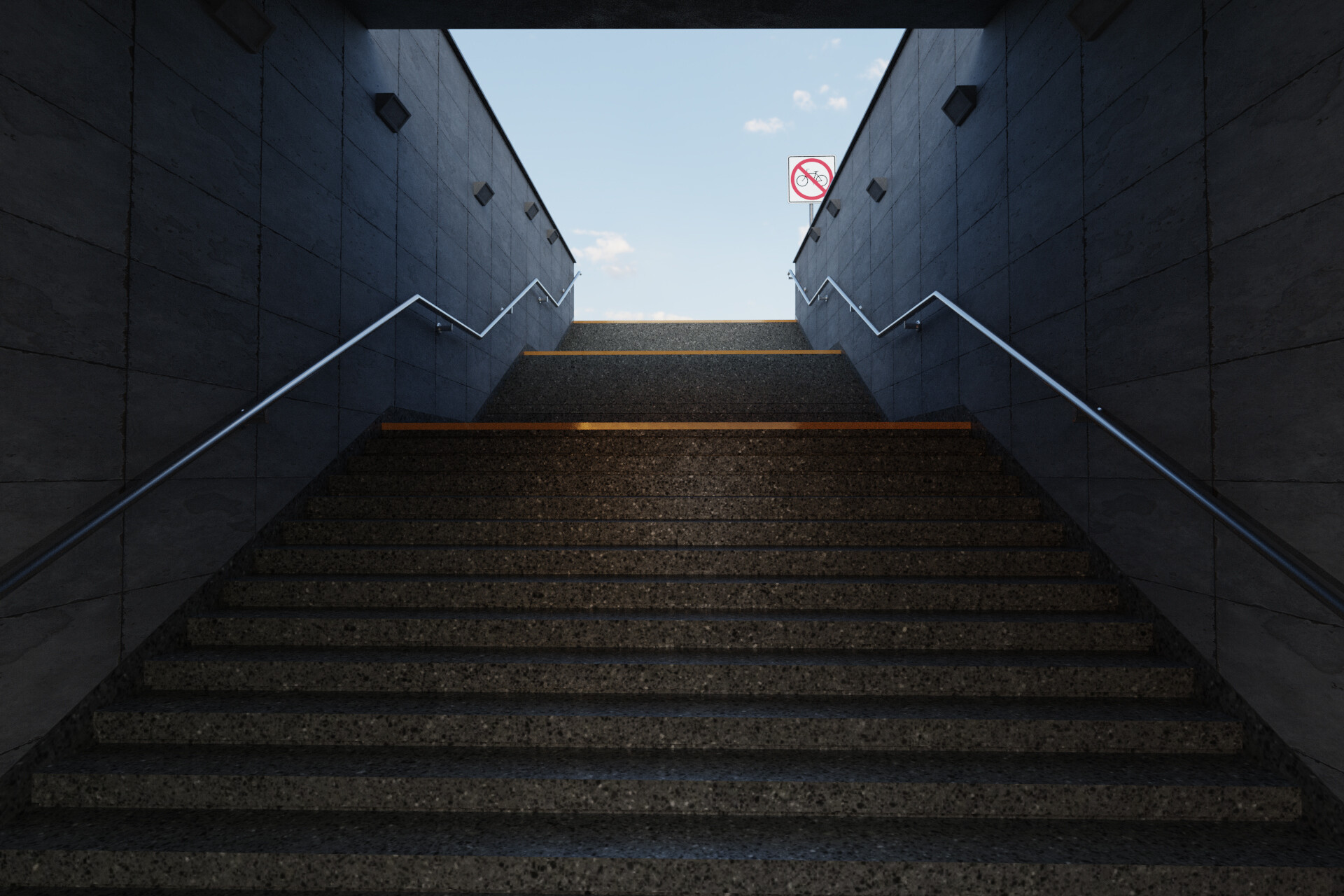 ArtStation - Metro Staircase