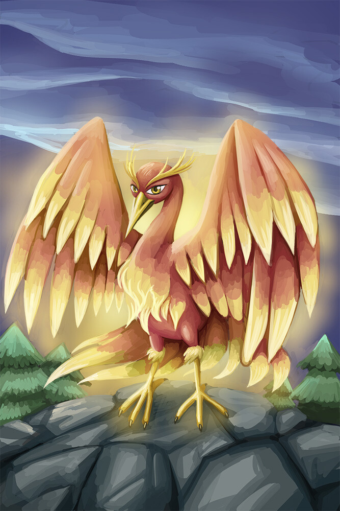 ArtStation - commission: Phoenix cover