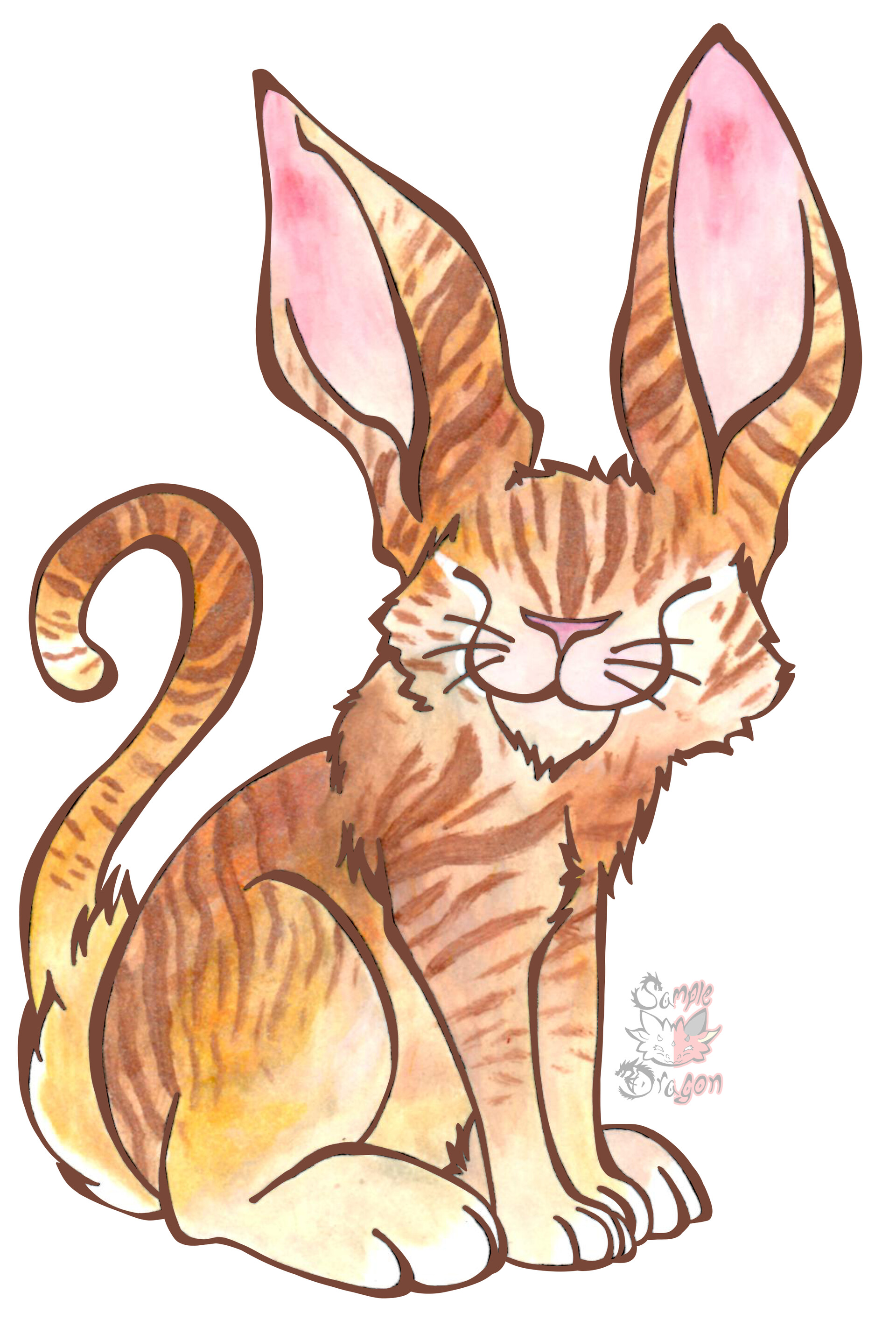 ArtStation - Cabbit Coloring Page Free2Use