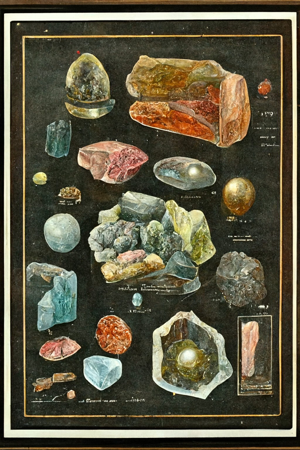 Michael Miccoli - Lithographs of Otherworldly Gem & Mineral Specimens ...