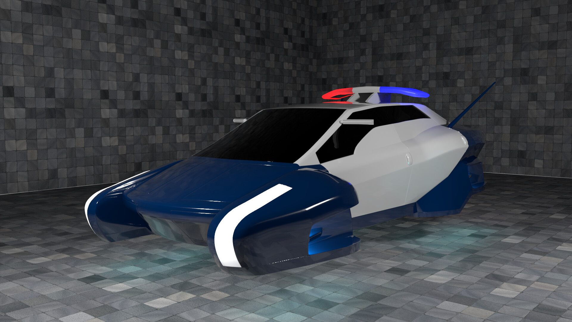 ArtStation - Sci-Fi Police Car