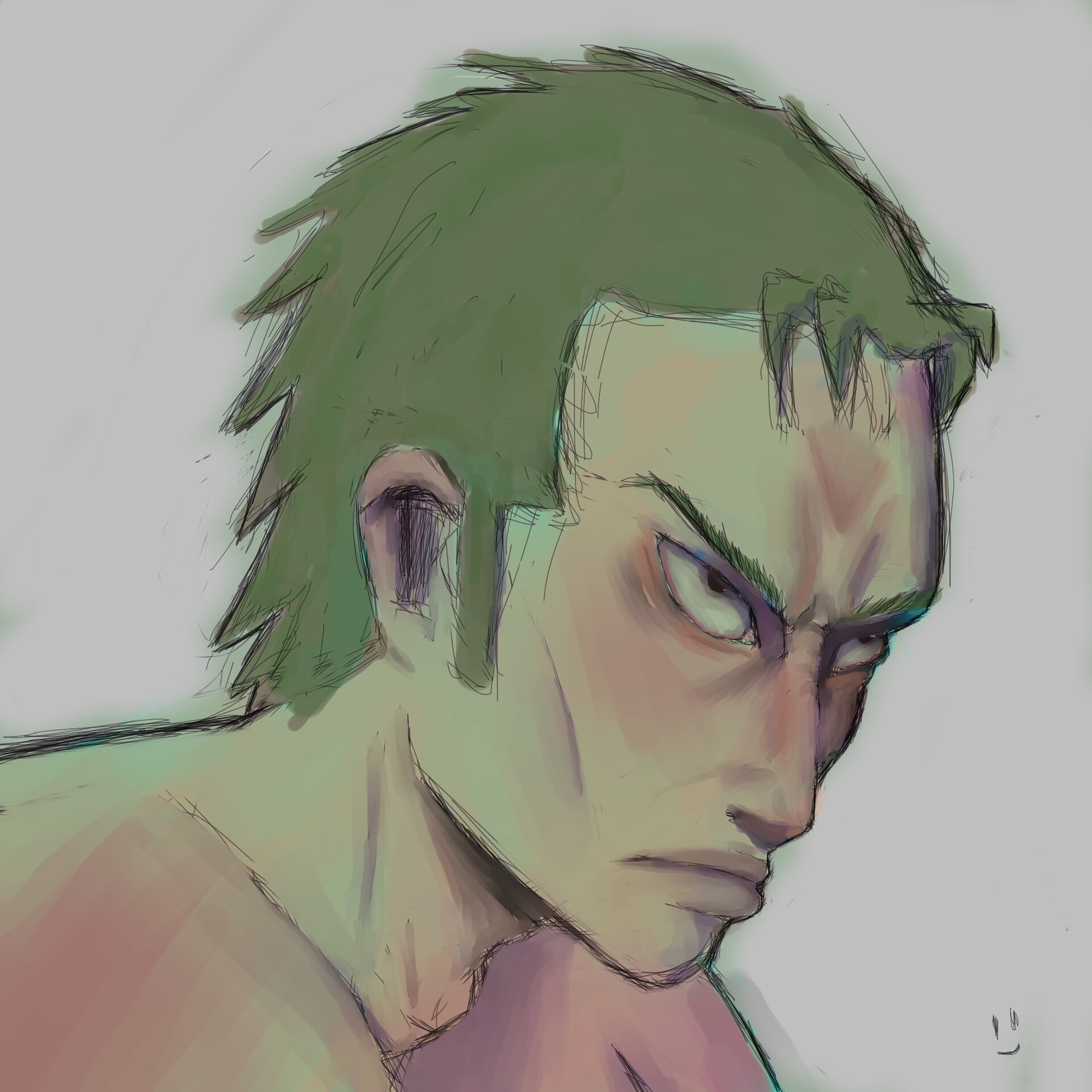 ArtStation - Roronoa Zoro fan art