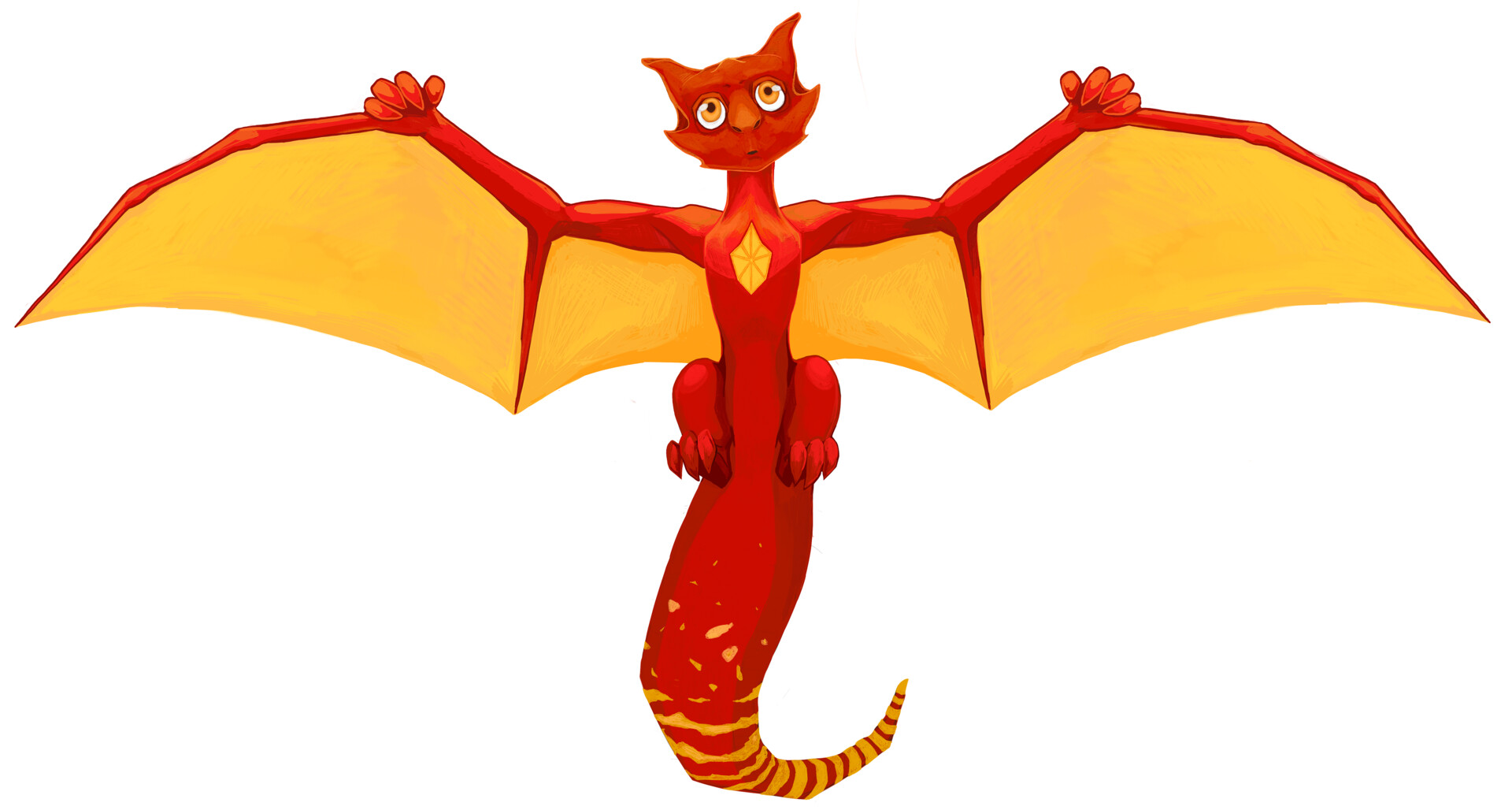 ArtStation - Little Red Dragon