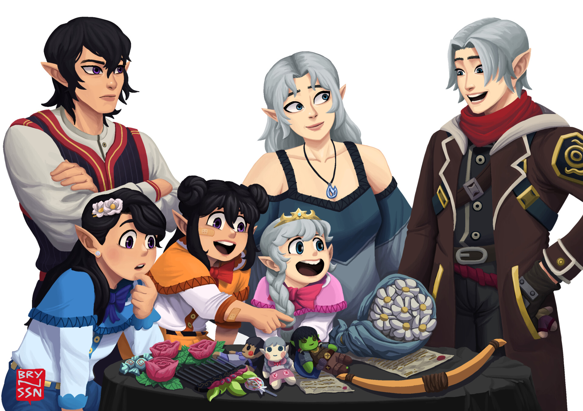 ArtStation - D&D Family Commission