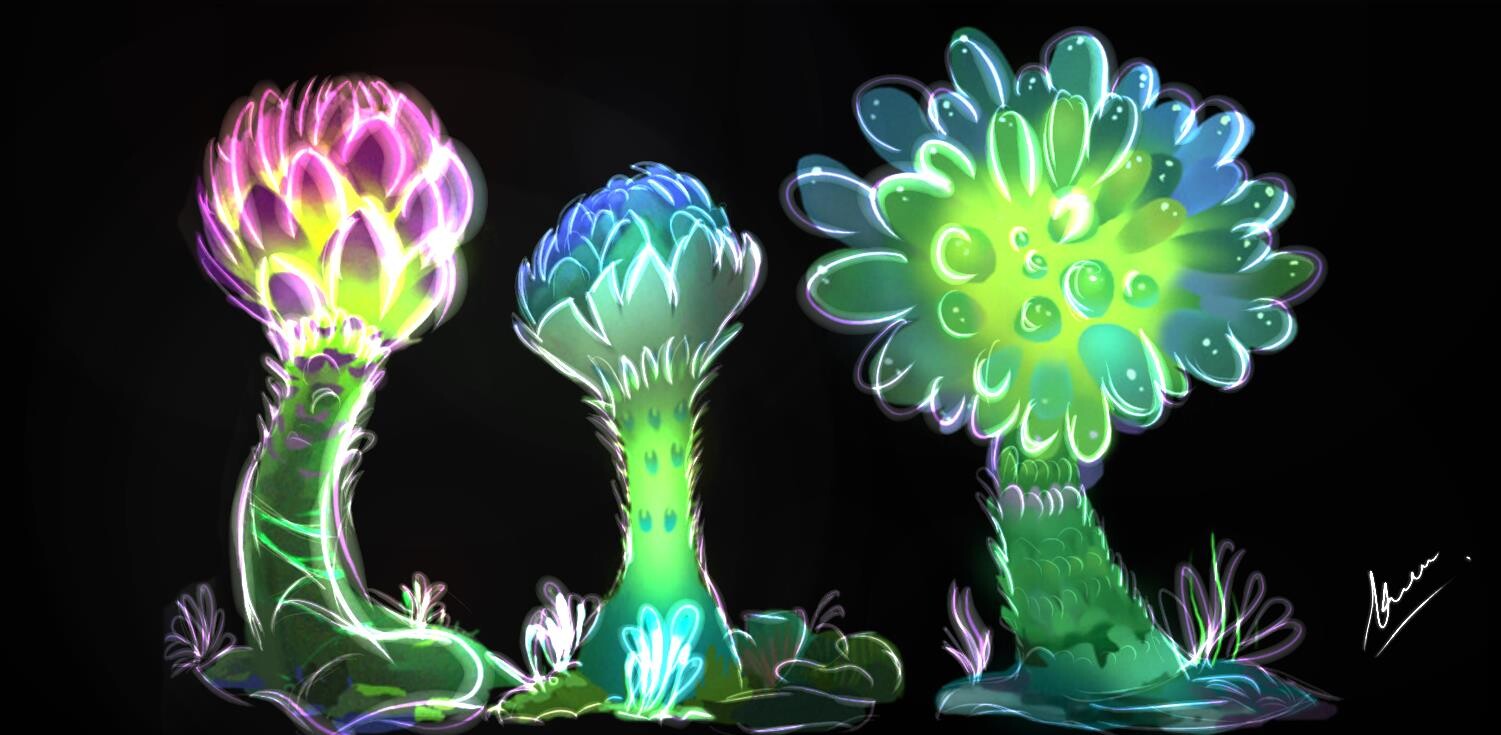 ArtStation - glow plant