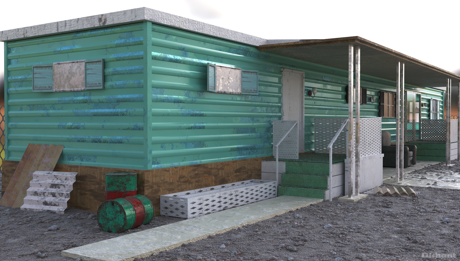 ArtStation - Trevor's Trailer (Inspired from GTA V)