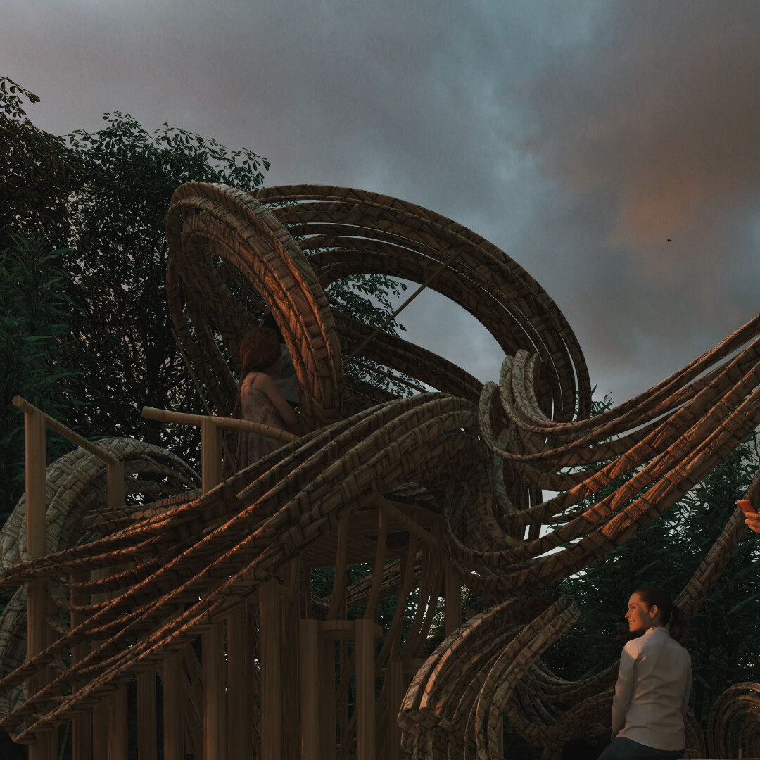 ArtStation - bamboo pavillion