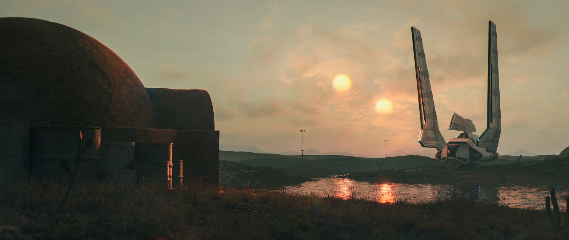 ArtStation - Theta Class Shuttle Environment