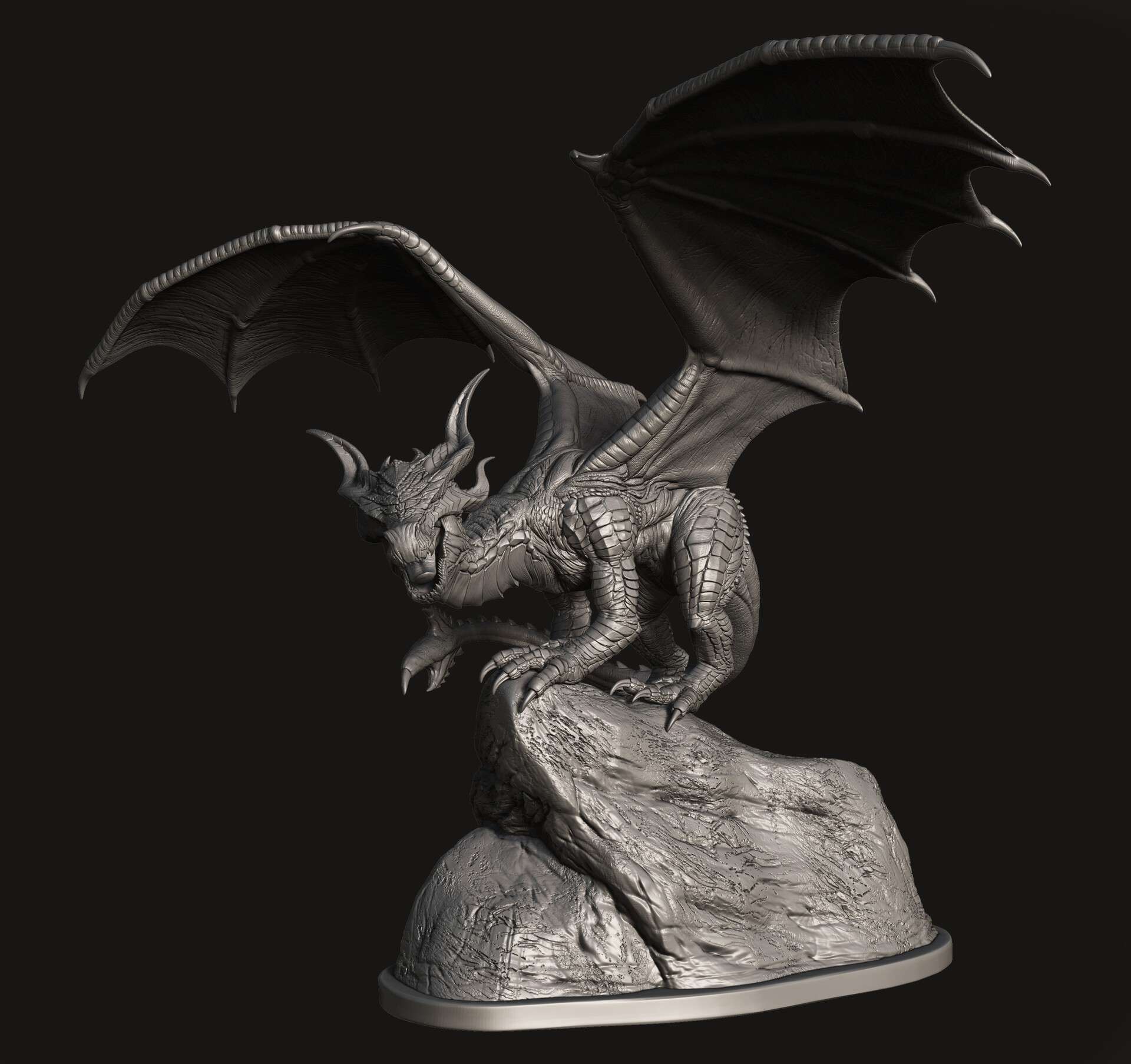 ArtStation - Dragon sculpt
