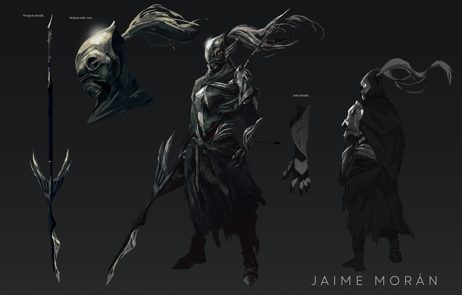 Jaime Morán - Gothic Knight Dark Fantasy - Character Design