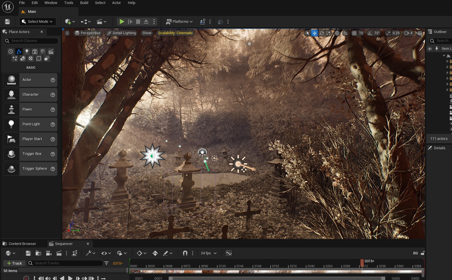 Kumar Sayan Barui - Unreal Engine 5.0 Lighting / Misty Forest