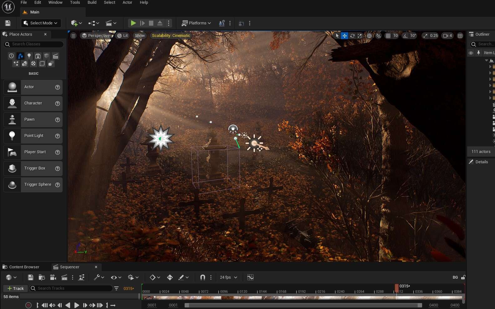 Kumar Sayan Barui - Unreal Engine 5.0 Lighting / Misty Forest