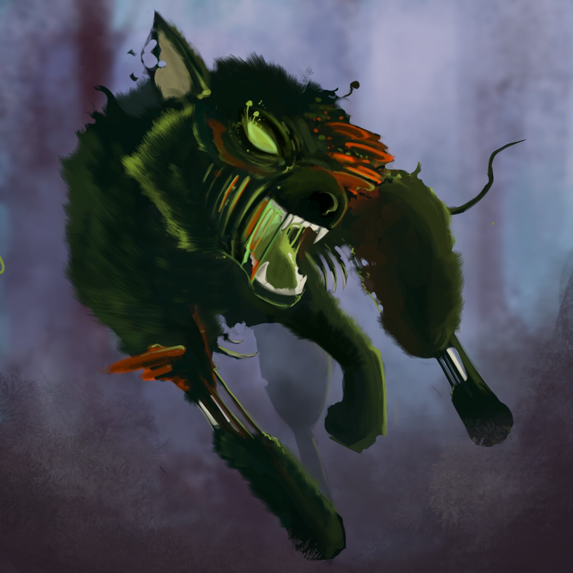 ArtStation - Undead wolf