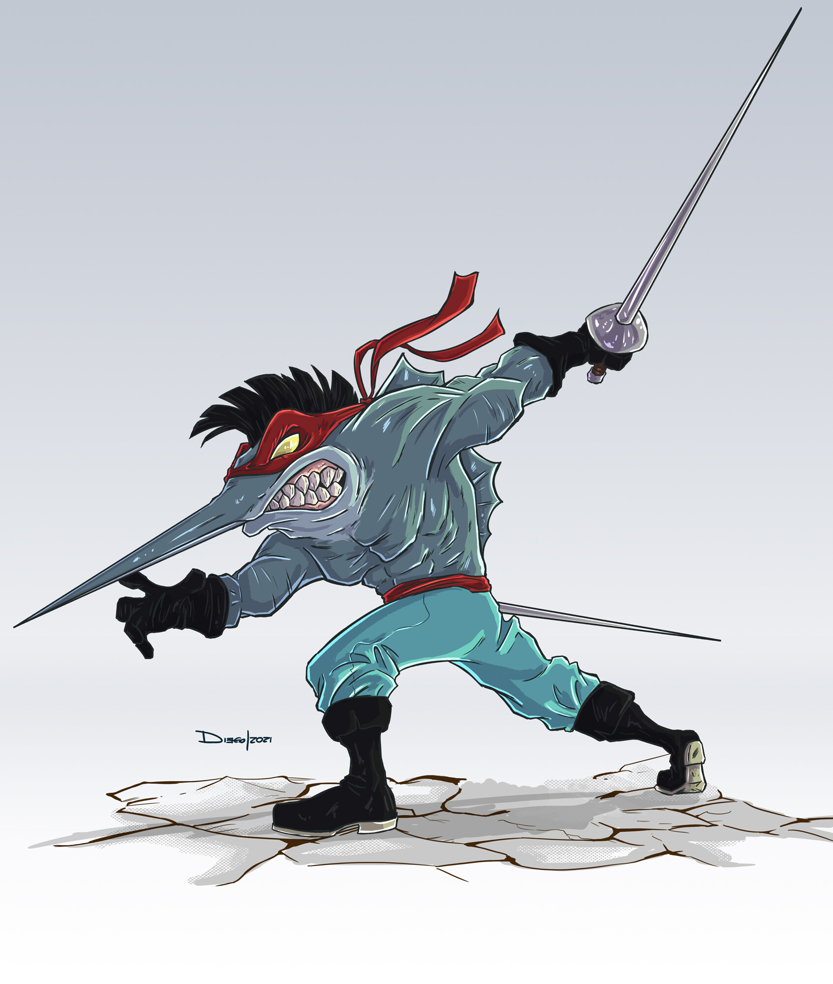 Street Sharks El Swordo