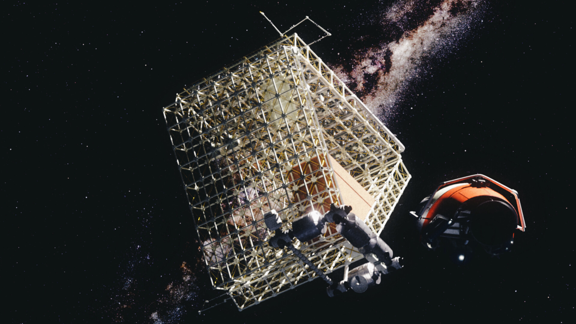 ArtStation - 1984 Delta Space Station (Unbuilt ISS Concept)