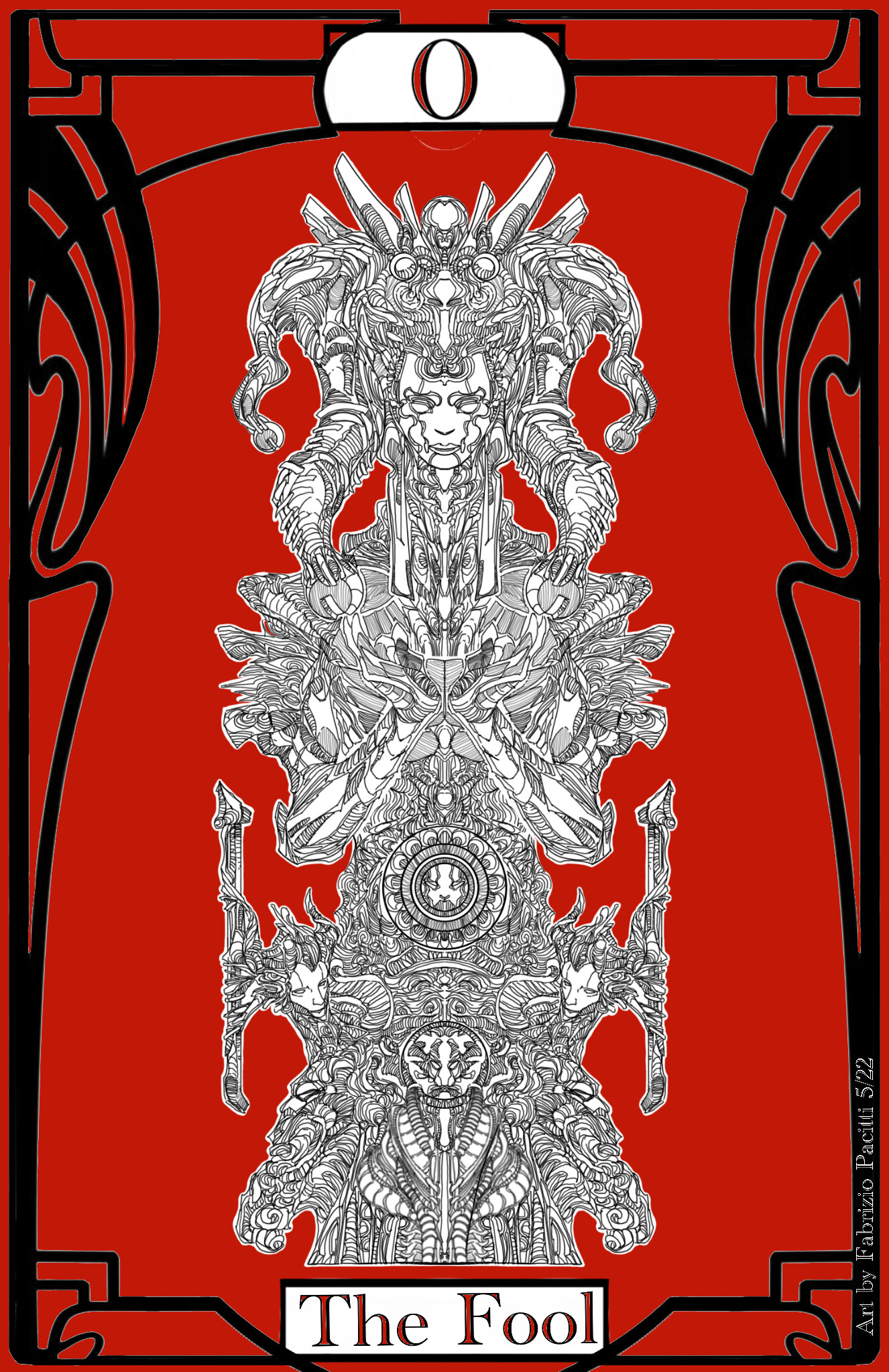 ArtStation - Tarot card: 0 The Fool