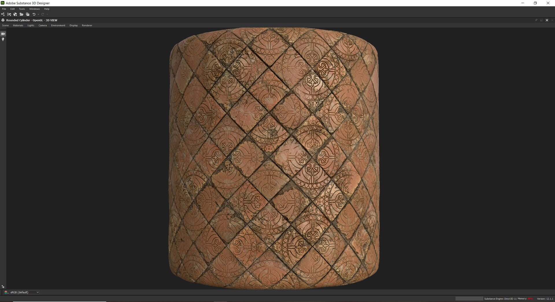 ArtStation - Procedurally generated tiles created in substance designer.