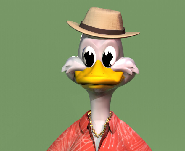 ArtStation - 3d cartoon duck - toto