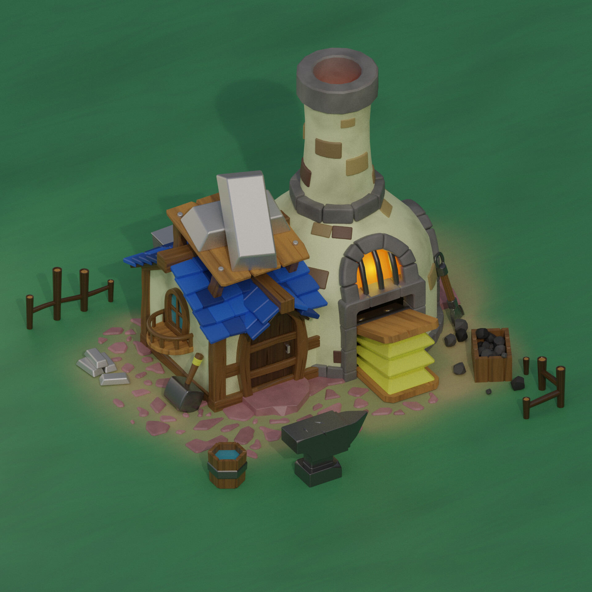 ArtStation - Blacksmith House