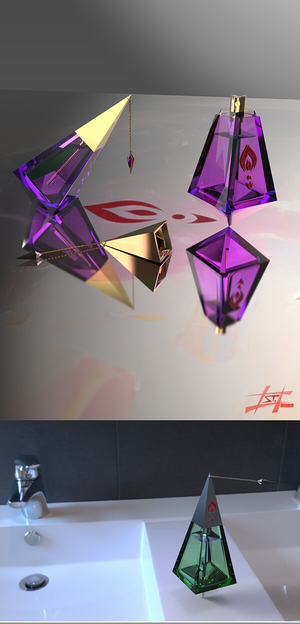 ArtStation - 3D perfume bottles
