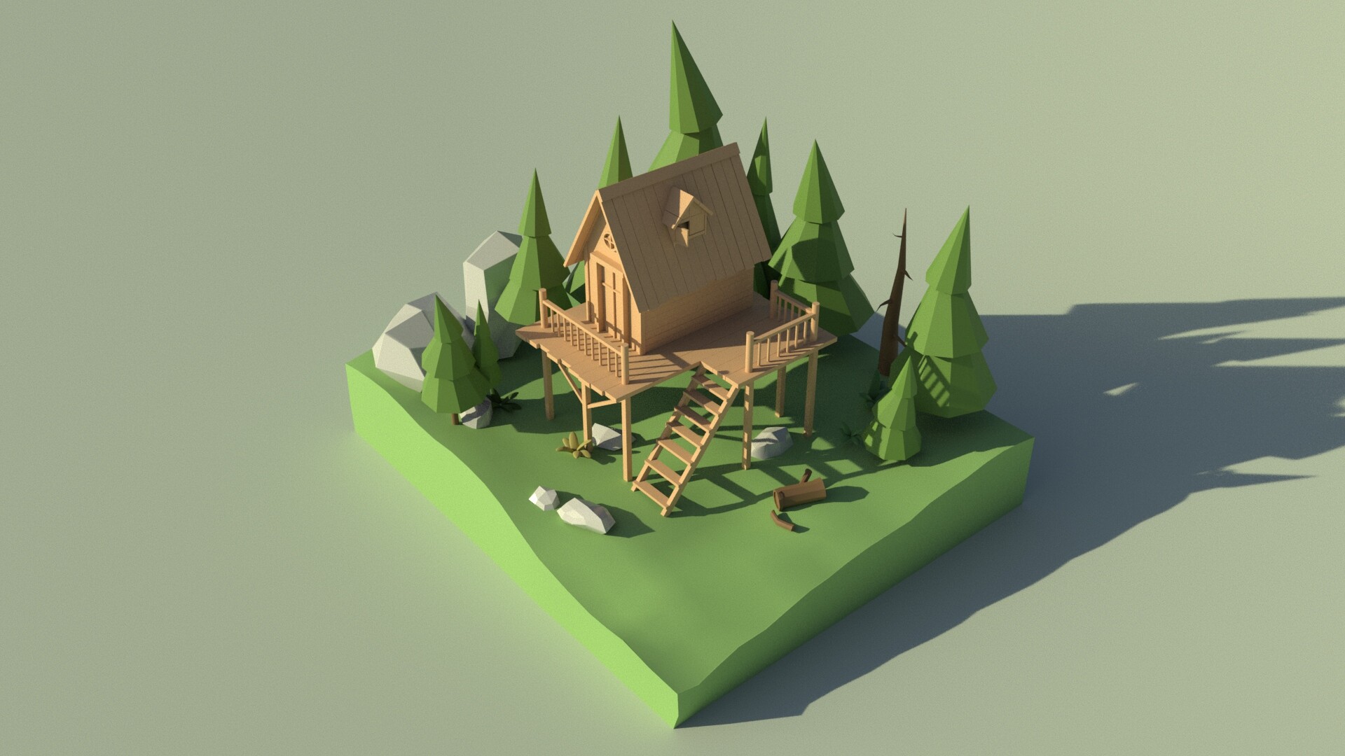 ArtStation - Low Poly Environment