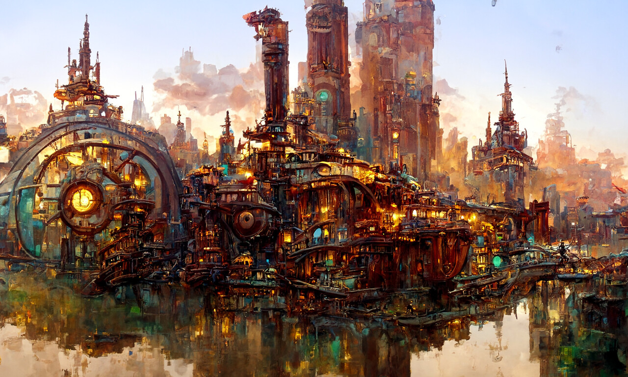 ArtStation - Steampunk cities