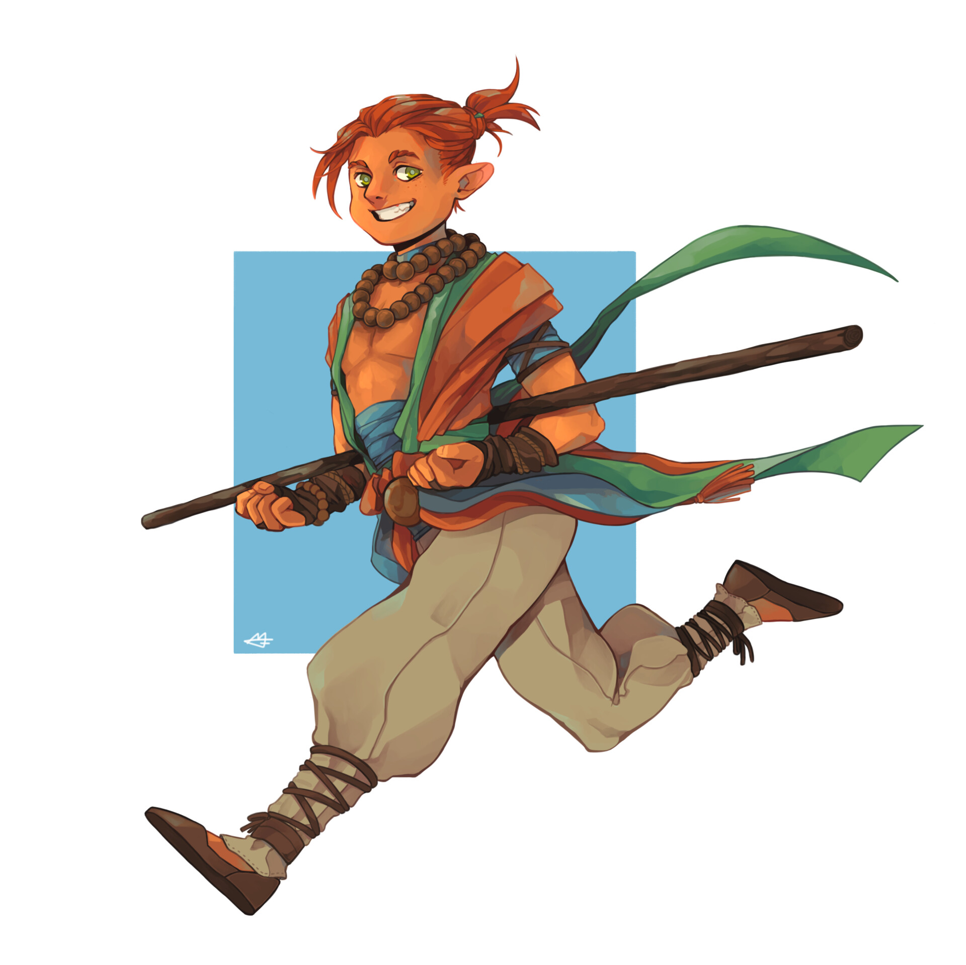 ArtStation - Comission - Halfling Monk