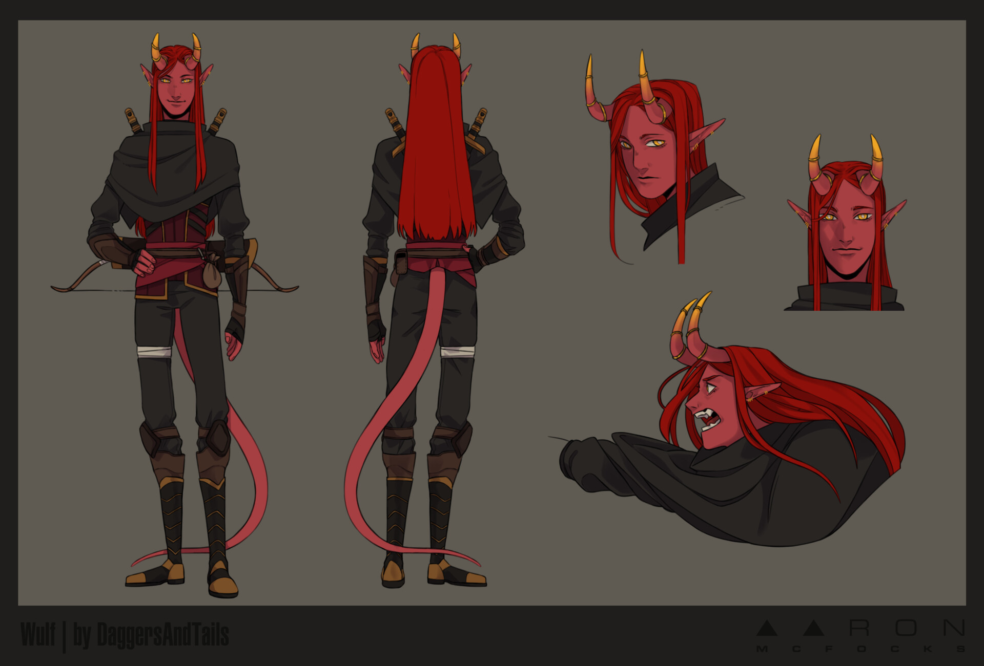 ArtStation - Commission - Character Sheet - Wulf