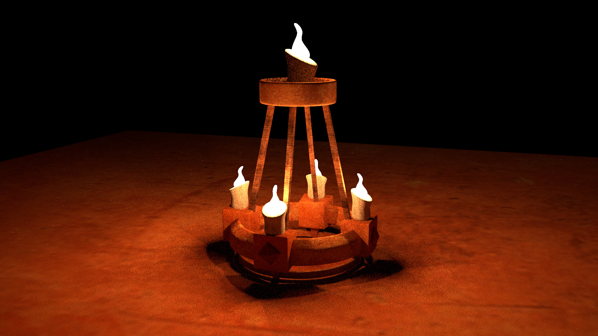 ArtStation - 3D Modelling and texturing and lighting of candles