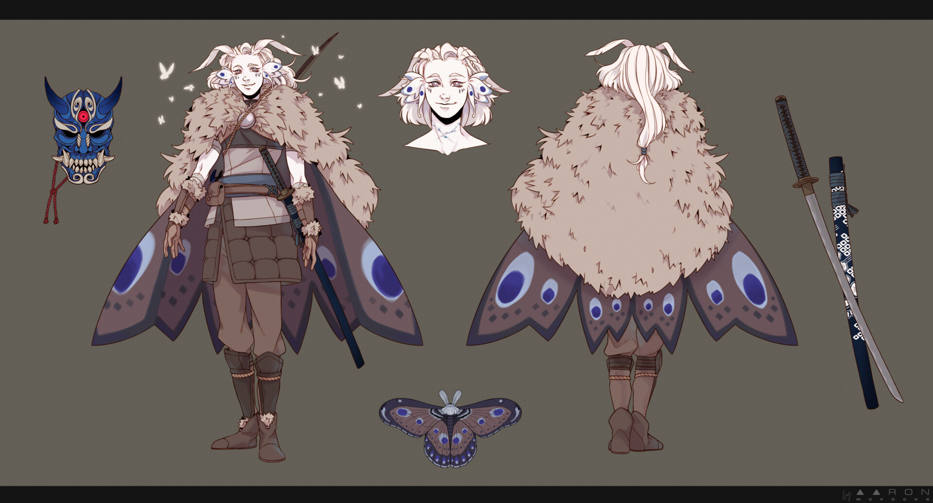 ArtStation - Commission - Character Sheet - Mushi