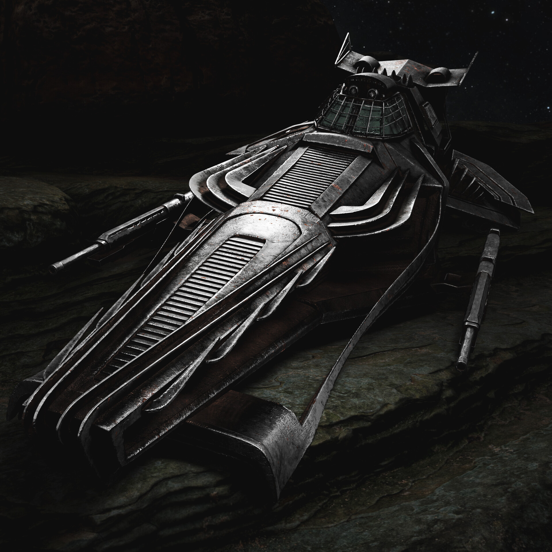 ArtStation - The forgotten racing ship