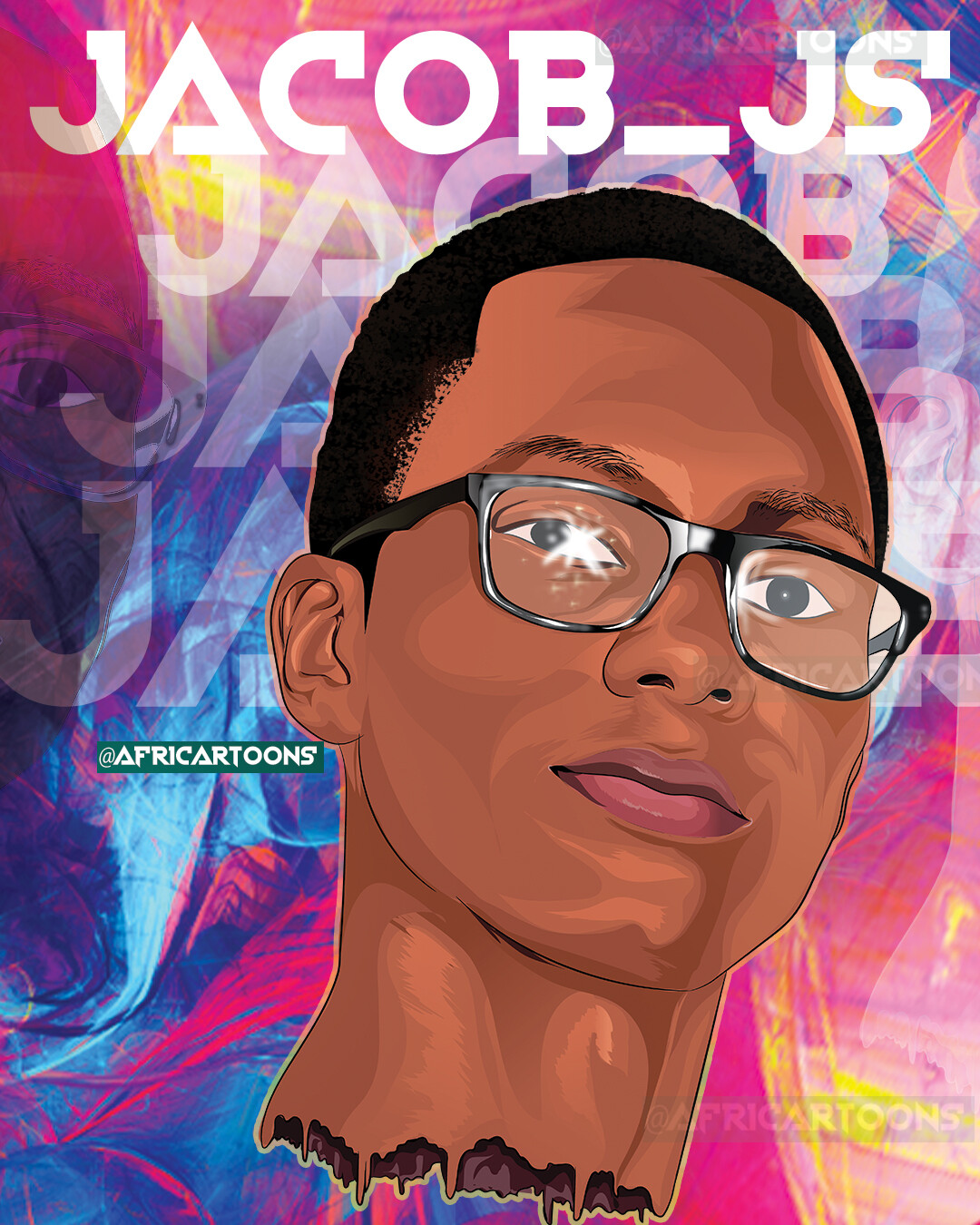 Africartoons - Other Portraits made using Illustrator
