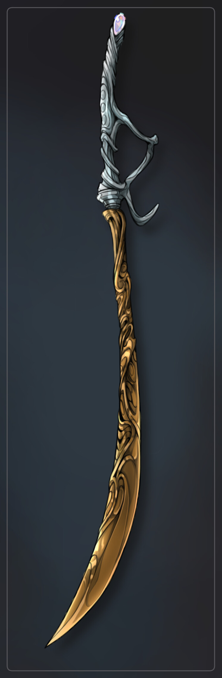 ArtStation - Commission - Weapon Desing - Elven Moonblade