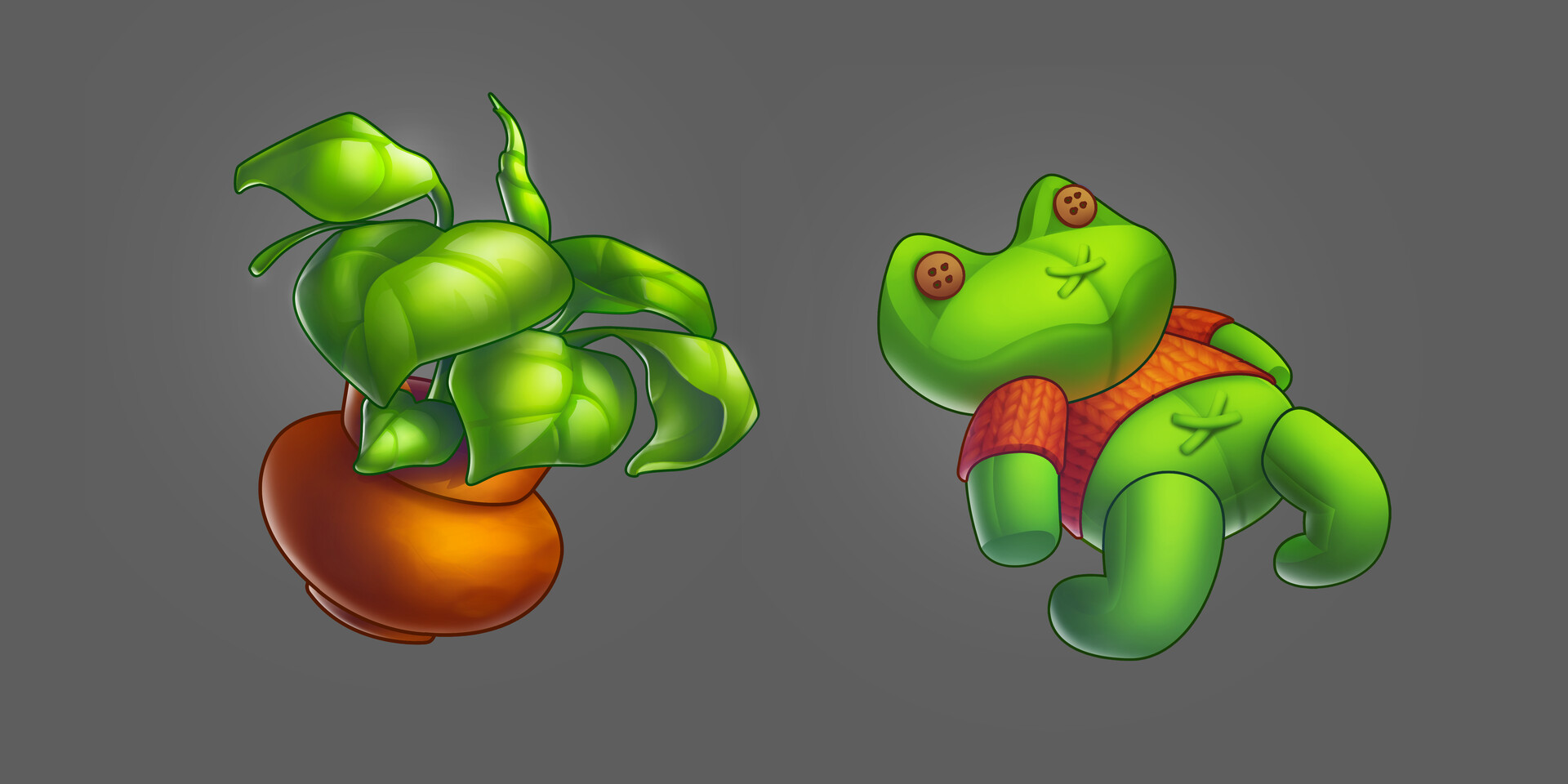 ArtStation - Green Props