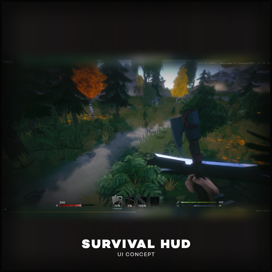 ArtStation - UI Practice - Survival HUD