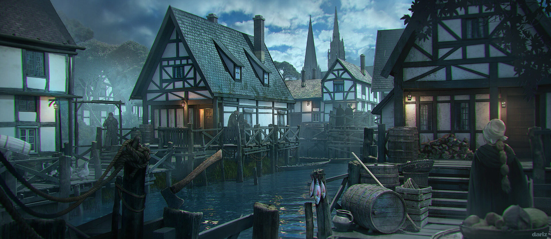 ArtStation - Village life