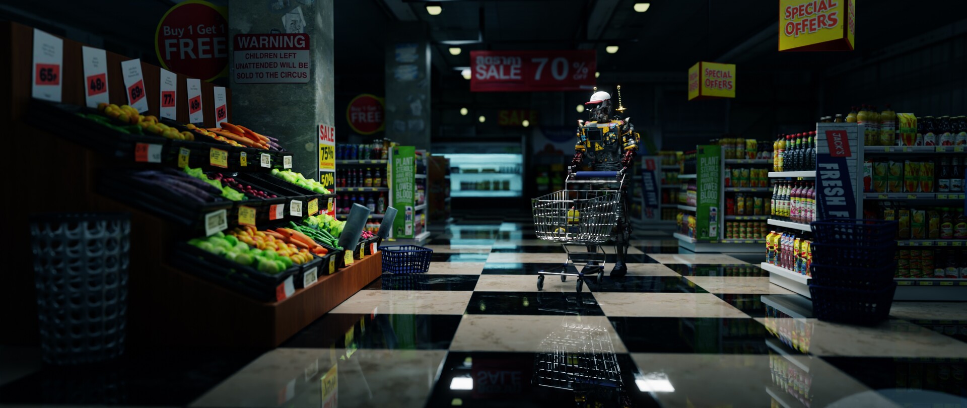 ArtStation - Supermarket Scene with animation