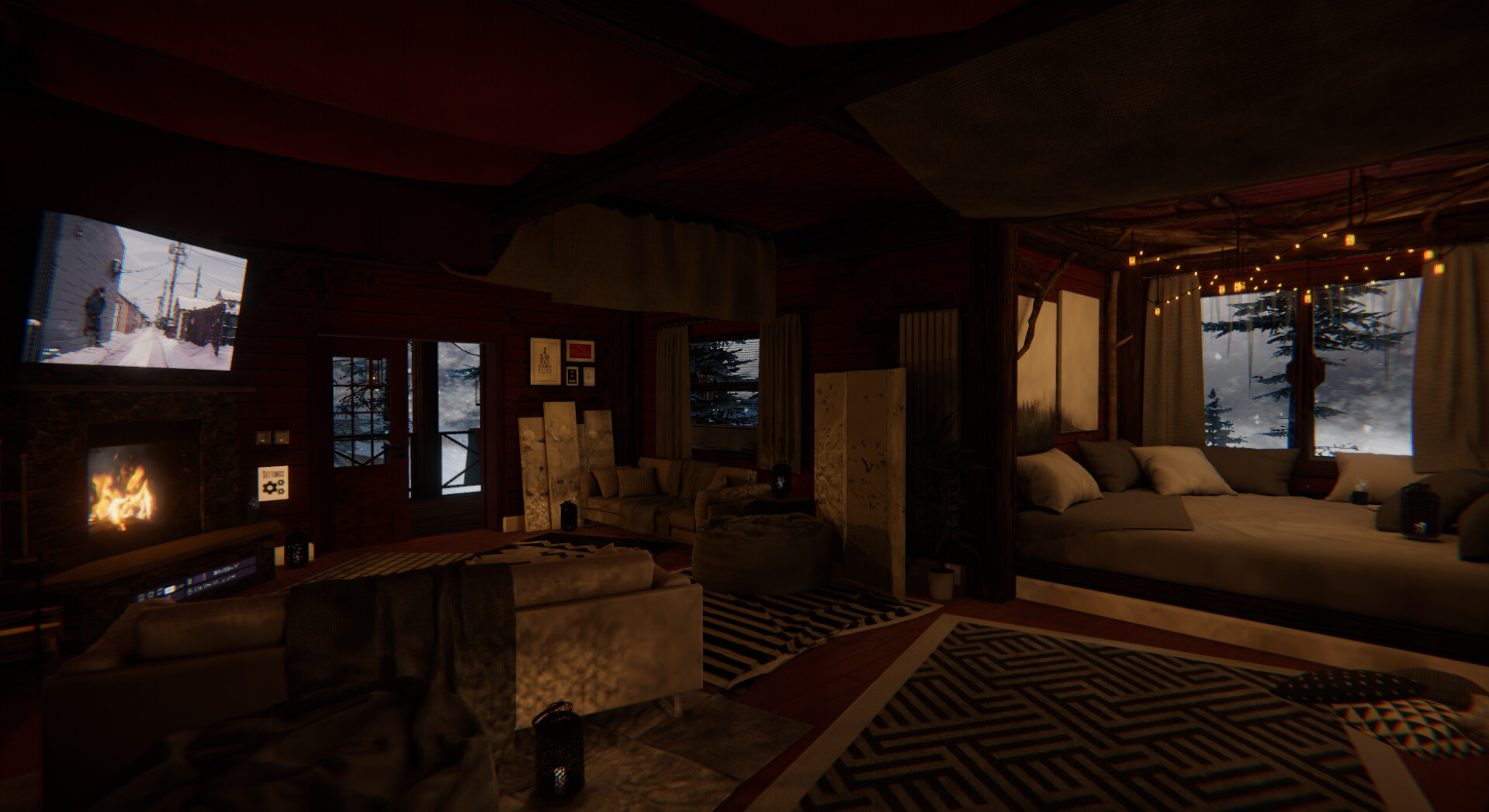 ArtStation - Cozy Cabin