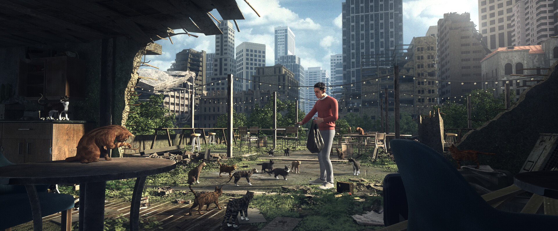 ArtStation - Cats in Post Apocalyptic World