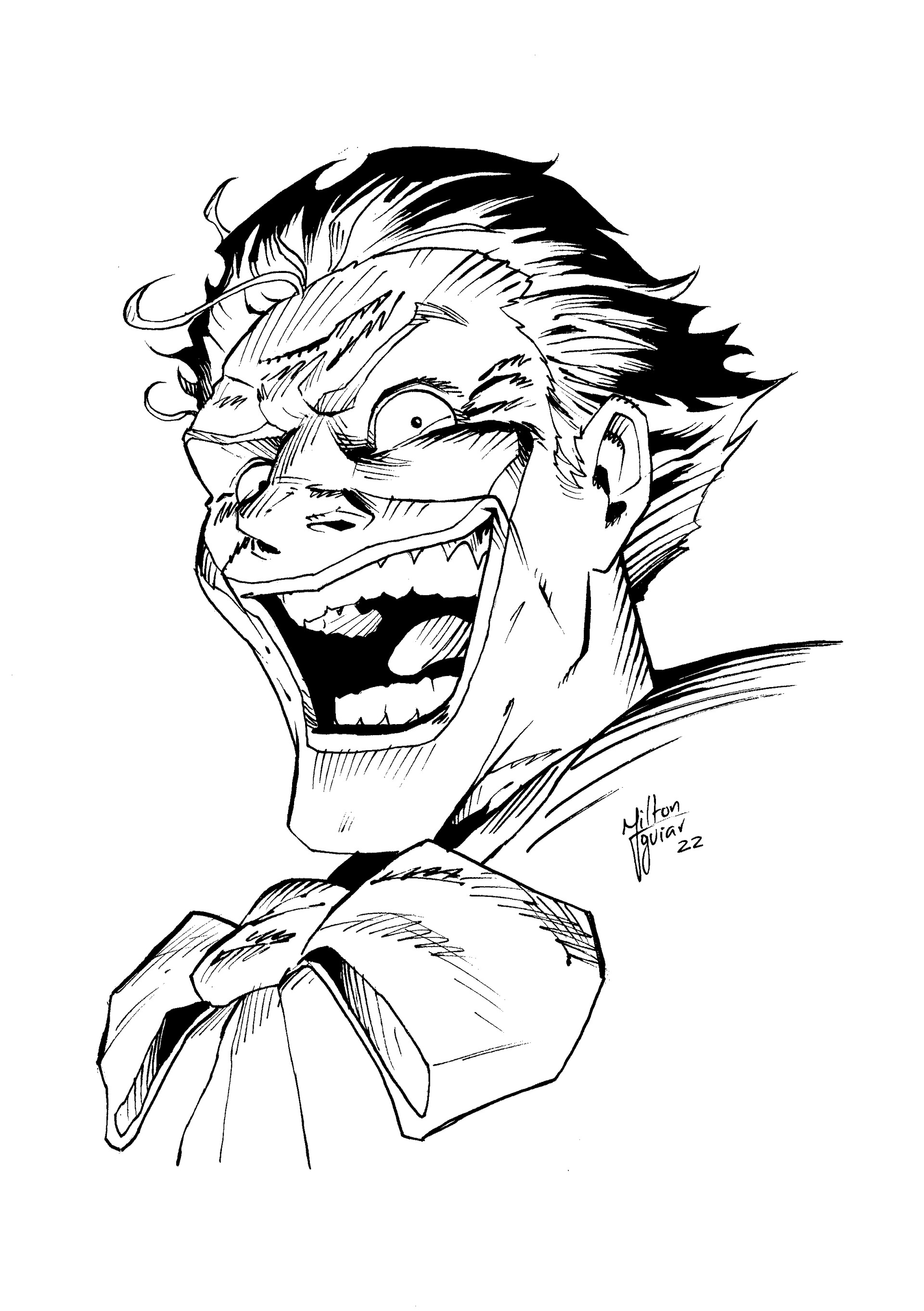 joker face coloring pages