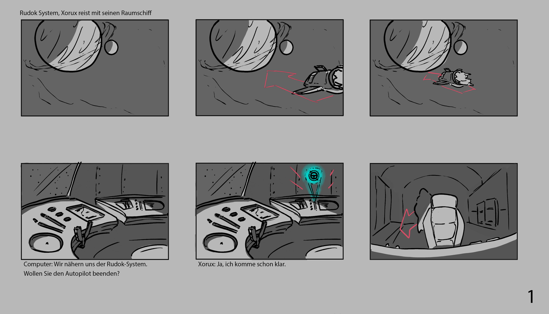 ArtStation - Space Jump Storyboard