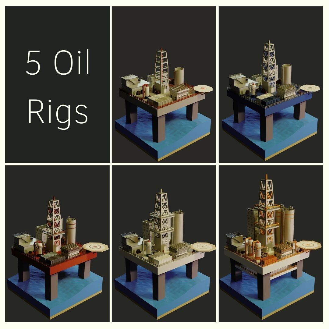 ArtStation - Oil Rigs | 3D Game Asset