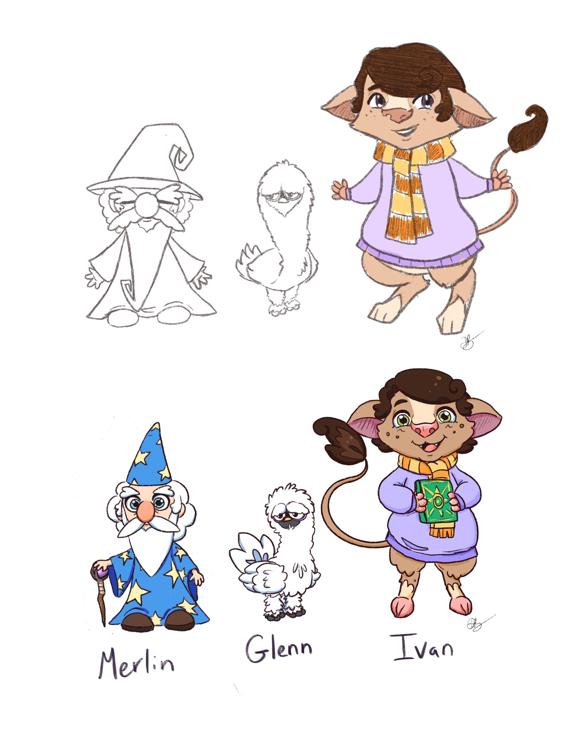 ArtStation - Merlin’s apprentice redesign