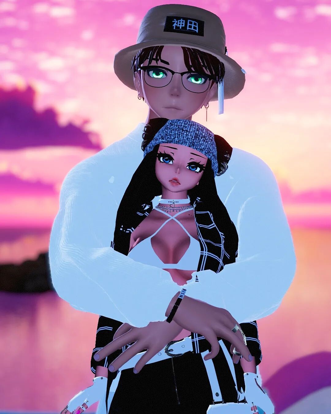 Shaffin3d Hello This Is My New Work On Vrchat Avatar A Couple