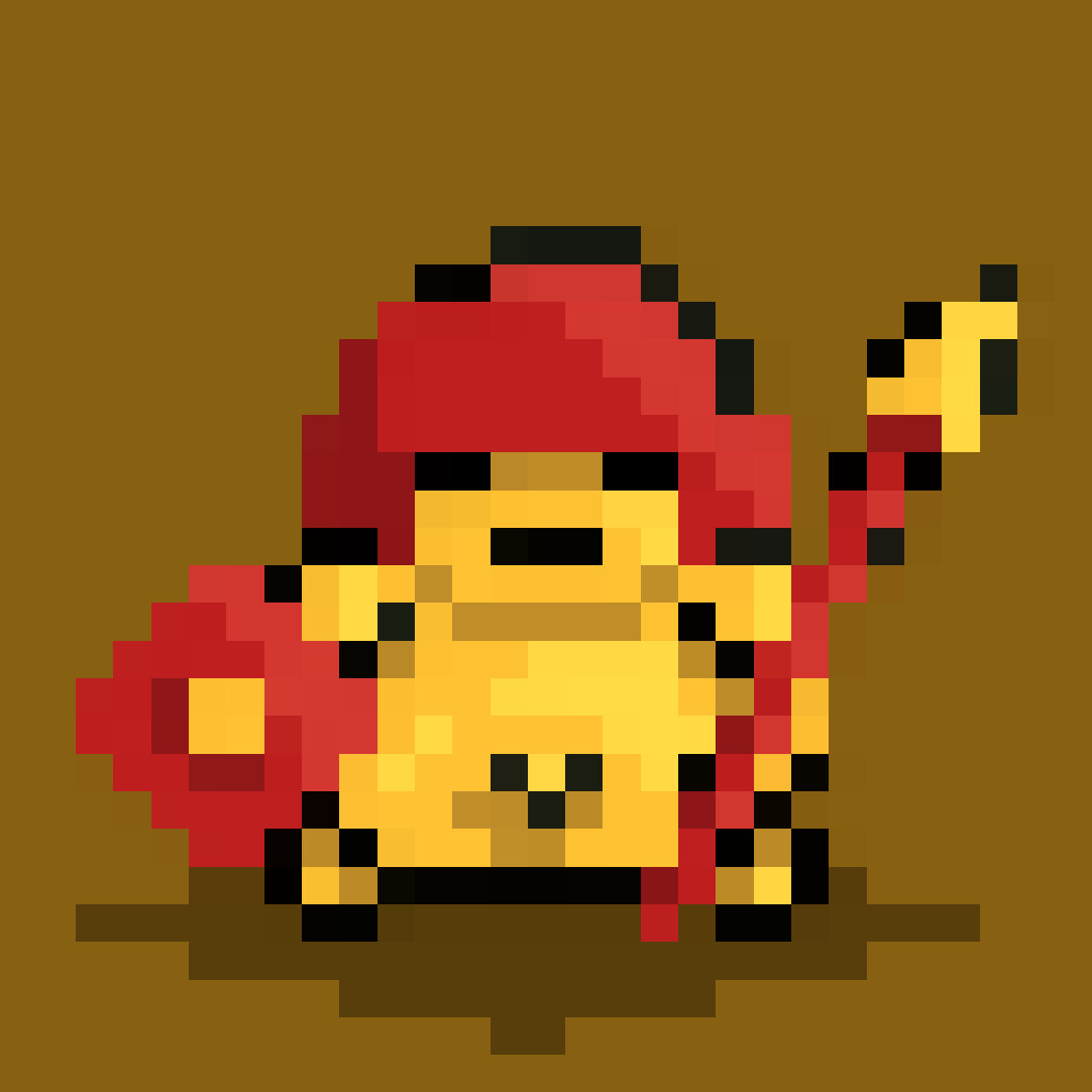 ArtStation - Chibi Visigoudo (Bonelike enemy) Pixel art minimalist version