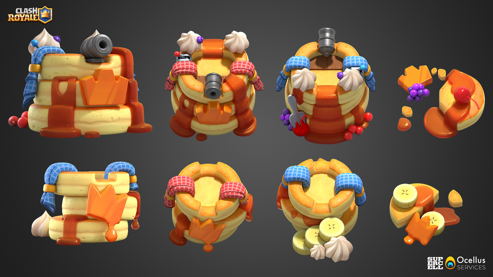Ocellus - SERVICES - Clash Royale - Season 37 : Pancakes Tower Skin