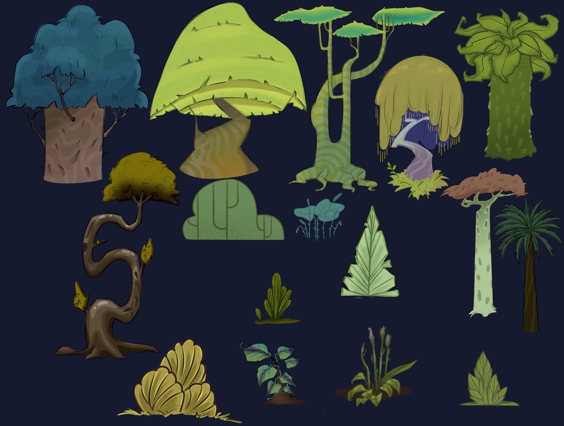 ArtStation - plant sketches